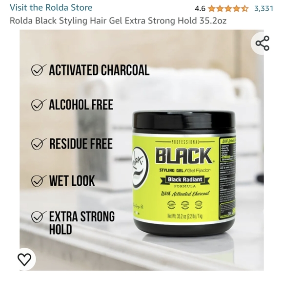 Rolda | Grooming | Rolda Black Styling Hair Gel 352 Onz | Poshmark